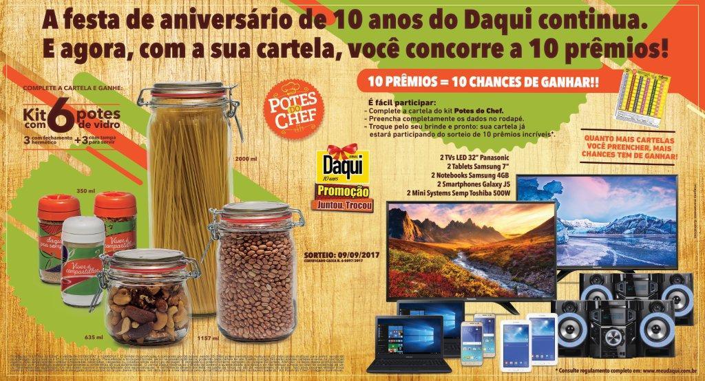 JORNAL DAQUI SORTEIA 10 PRÊMIOS INCRÍVEIS | Daqui